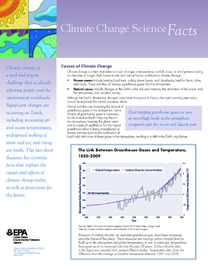 EPA Fact Sheet: Climate Change Science Facts | Adaptation Clearinghouse