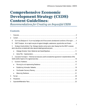 Comprehensive Economic Development Strategy (CEDS) Content Guidelines ...