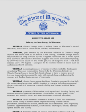Wisconsin Executive Order No. 38: Creation of the Office of ...