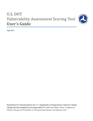 U.S. Department of Transportation's Vulnerability Assessment Scoring ...