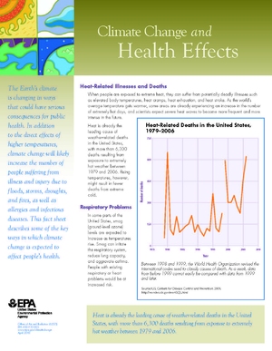 EPA Fact Sheet: Climate Change and Health Effects | Adaptation ...
