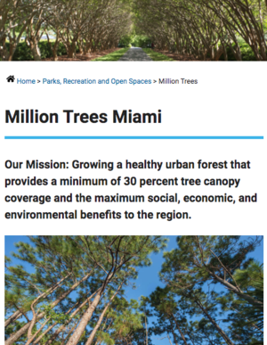 Million Trees Miami - Miami-Dade County, Florida | Adaptation Clearinghouse