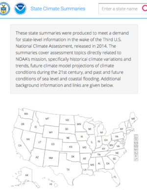 NOAA State Climate Summaries | Adaptation Clearinghouse
