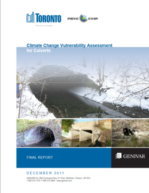 Risk Assessment of Toronto’s Culverts Using the Canadian Public ...