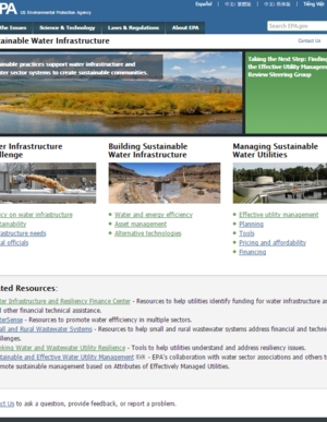 Sustainable Water Infrastructure Website | Adaptation Clearinghouse